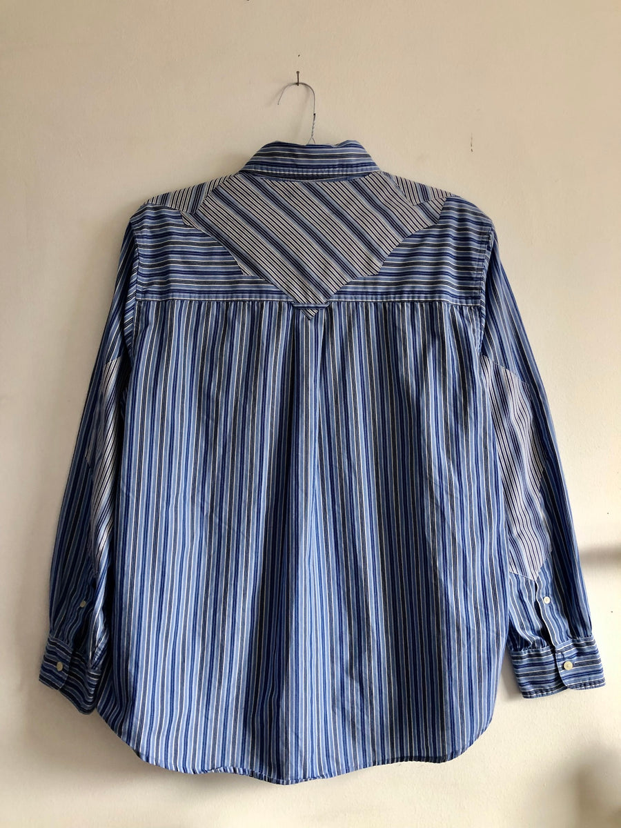 Reworked - Blue Stripes Shirt – SEAMS